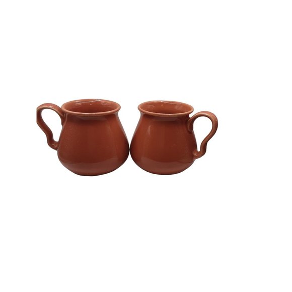Dining | Ear Handle Mugs 1oz Jug Shape Terracotta Color Set Of 2 | Poshmark
